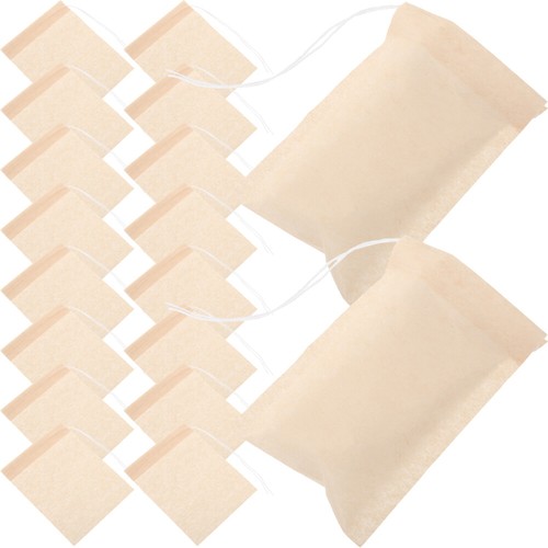100 Pcs Filter Paper Bag Empty Disposable Tea Bags Leaf Strainer | eBay
