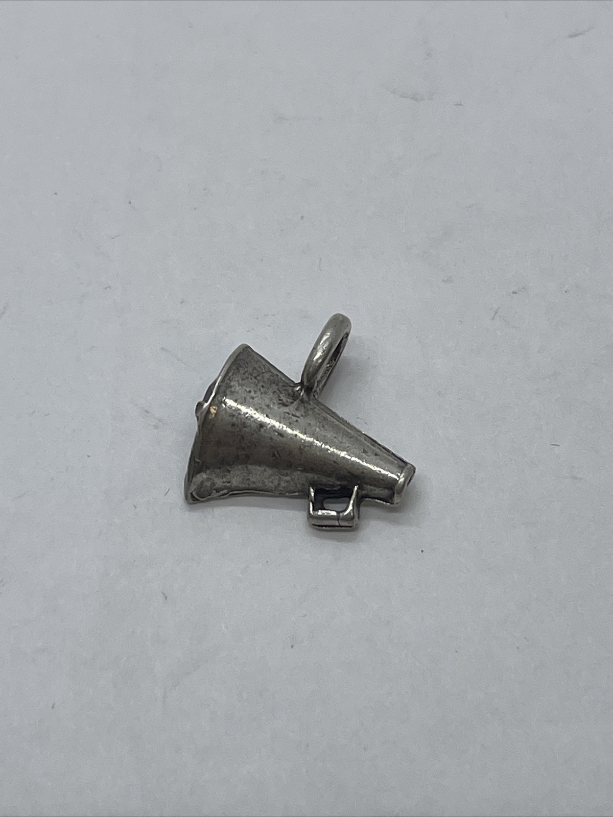 925 Sterling Silver Cheerleader Half Megaphone Charm … - Gem