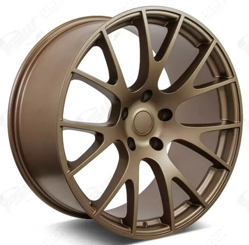 22" Wheels Fits Dodge Durango Jeep Grand Cherokee 5x127 Matte Bronze ...