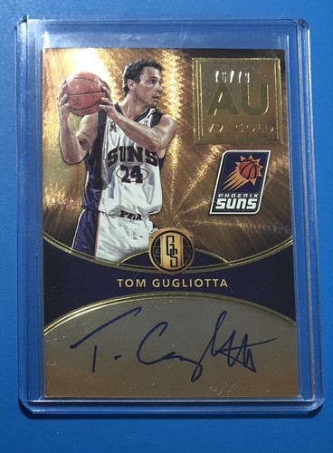 Tom Gugliotta Phoenix Suns AU Autographs Gold Standard - ON CARD ...