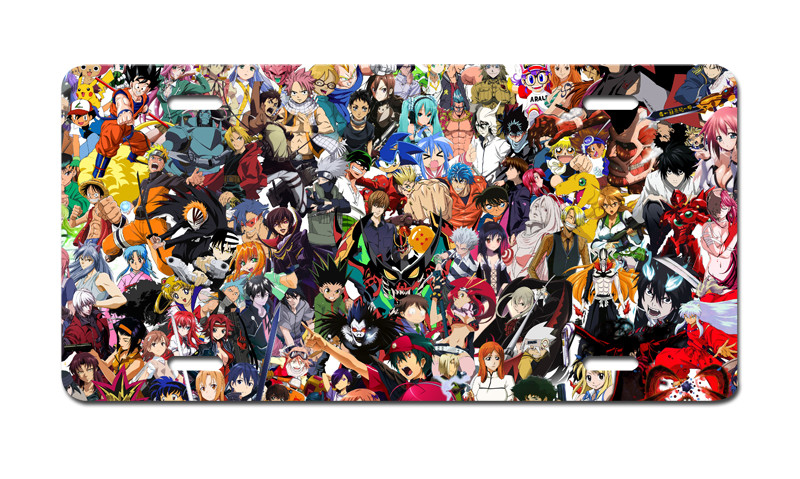 Naruto Bleach Miku Note Gintama Anime HOT License Plate Auto Truck Car ...