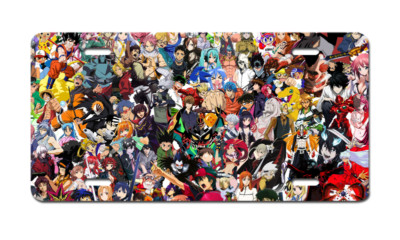 Naruto Bleach Miku Note Gintama Anime HOT License Plate Auto Truck Car ...