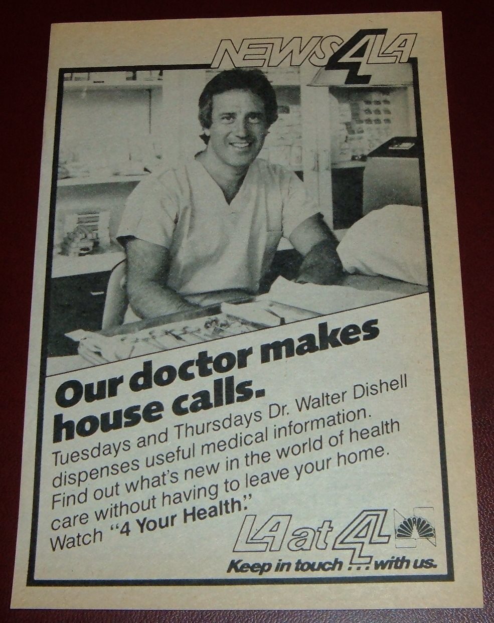 1983 TV AD DR. WALTER DISHELL on 4 YOUR HEALTH MEDICAL INFORMATION LOS ...