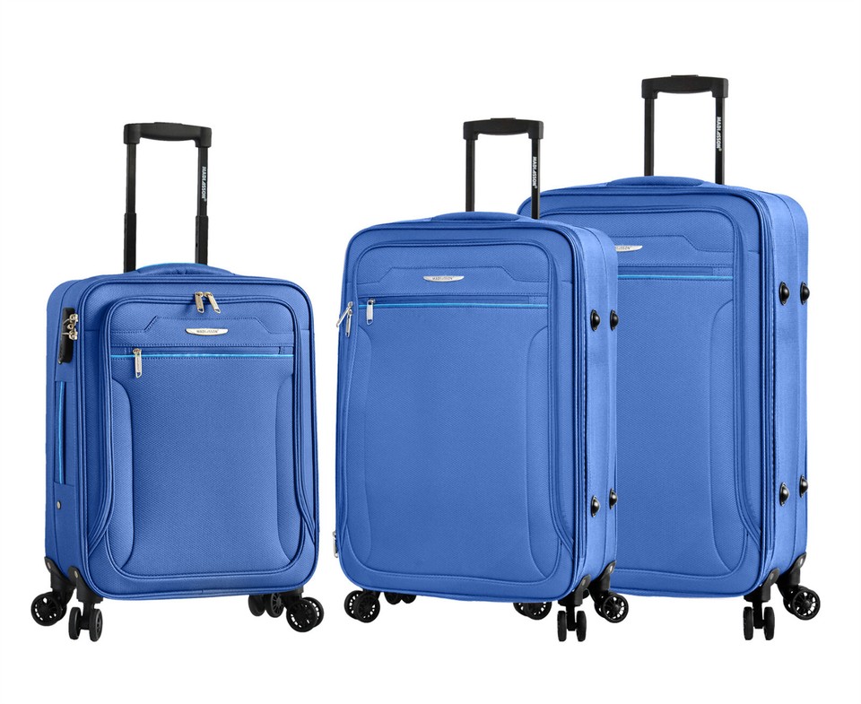 Lightweight Softside Suitcase Set Luggage Travel Trolley Case ...
