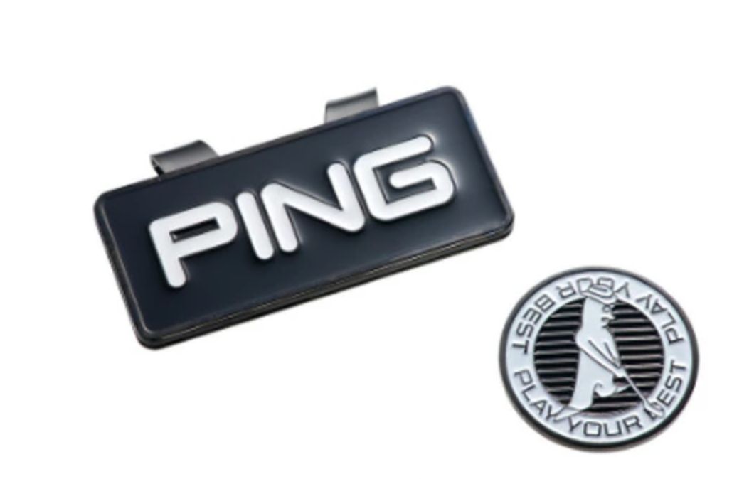 PING Japan Golf Ball Belt Marker Tour Model AC-U2308 Black | eBay