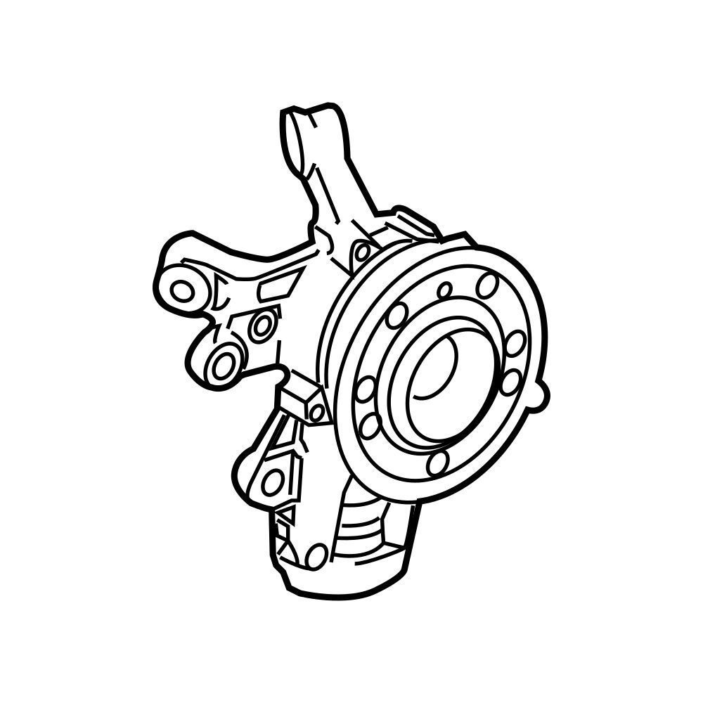 Genuine OEM Rear Right Suspension Knuckle for Mercedes 1673572200 | eBay