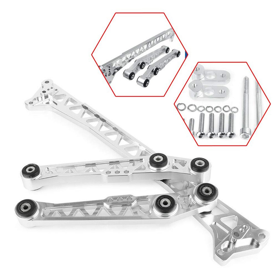 Billet Rear Lower Control Arm+ Subframe Brace LCA for Honda Civic 88-95 ...