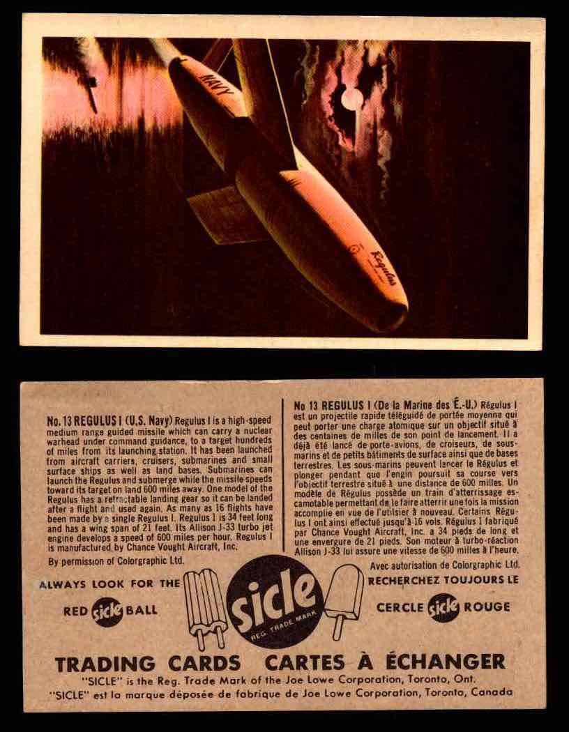 1959 Airplanes Sicle Popsicle Joe Lowe Corp Vintage Trading Card You ...