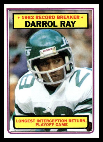 Darrol Ray 1983 Topps #7 New York Jets Football Card | eBay