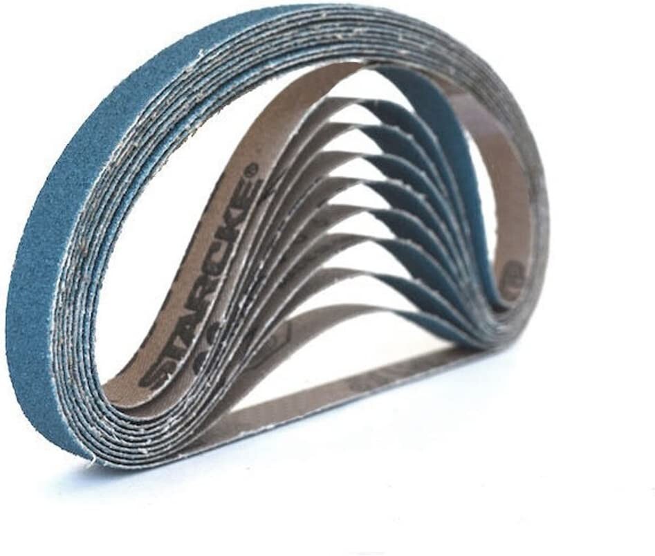 1-1/2" x 30" Inch Zirconia Pipe and Tube Sanding Belt Kit 36 Grit - 10 ...