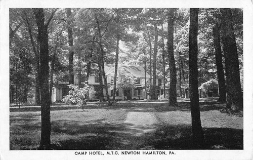 Newton Hamilton Pennsylvania Camp Hotel Street View Antique Postcard ...