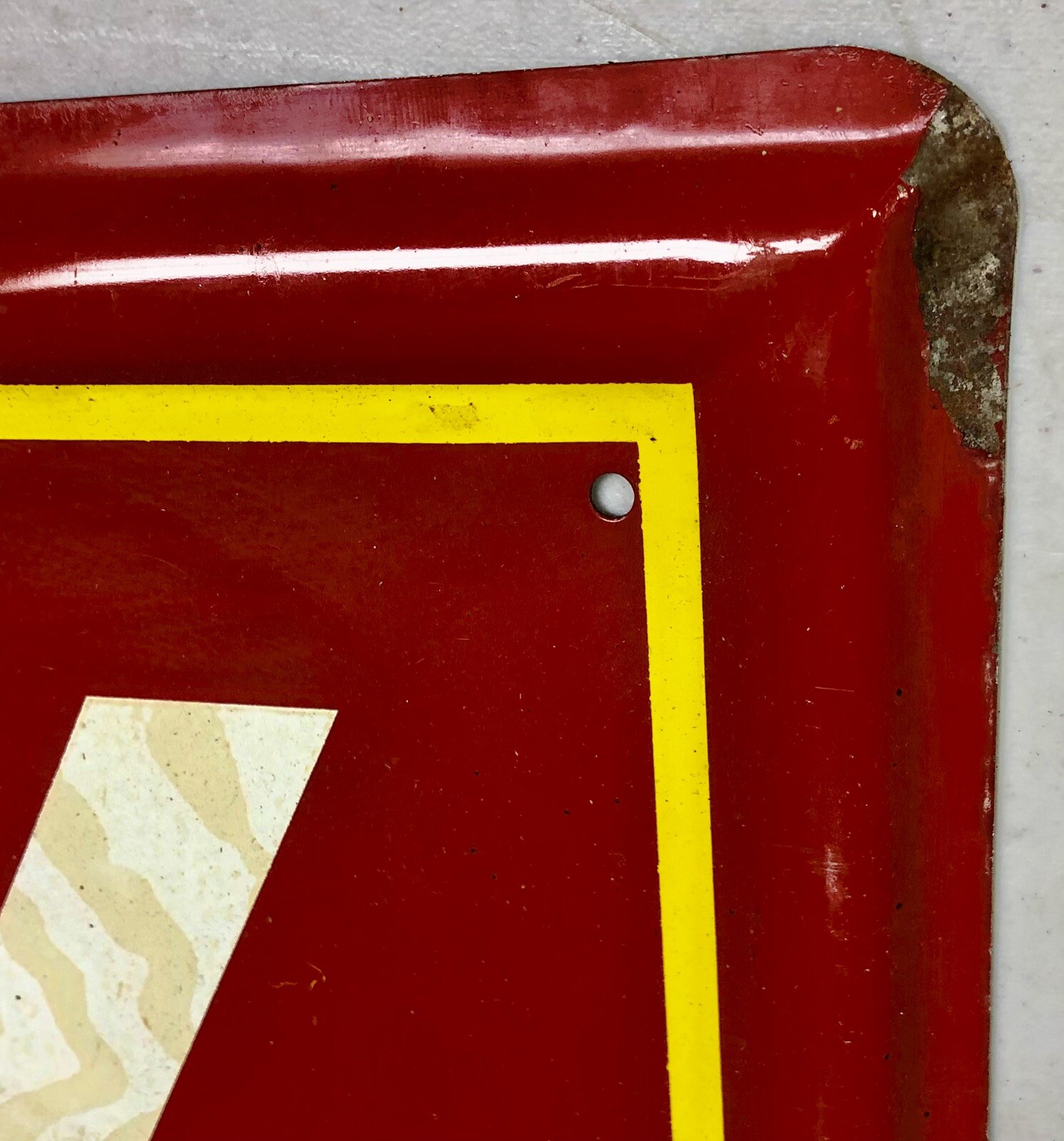 VINTAGE RARE 1950's POLLY STAMPS METAL SIGN W/ BIRD & ROLLED EDGE ...