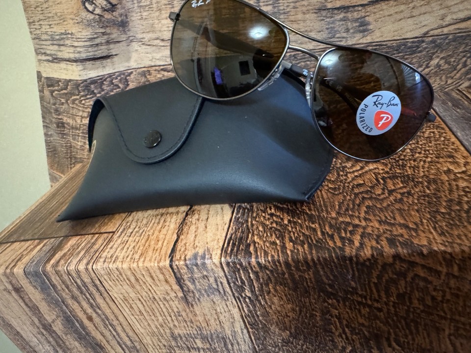 Ray-Ban RB3519-029/83 59-15 135 3P Men's Pilot Polarized Sunglasses ...