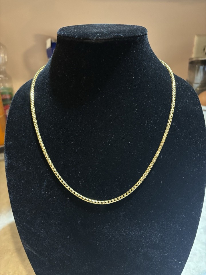 Jacoje Franco Chain 22-inch 3mm Diamond Cut 22k Solid Yellow Gold | eBay