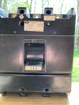 FPE Type NJL, 225 Amp, 600 Volt, 3 Pole Circuit Breaker- USED | eBay