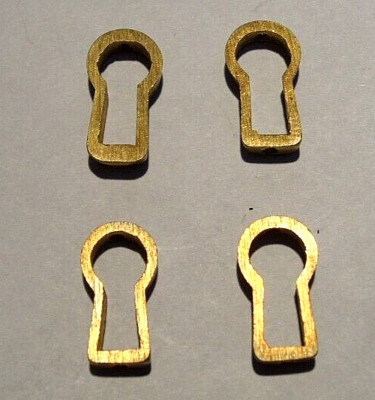 4 Brass Push In Keyhole Cover Insert Escutcheons Key Hole NOS | eBay