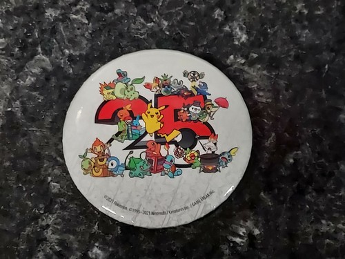 Celebrations 25th Anniversary Pikachu & Starters Promo Promotional Pin ...