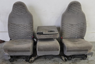 1999-2000 F350SD F250SD Super Cab 40/20/40 Split Bench Front Seat cloth ...