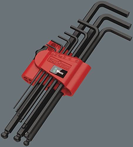 Wera 05073596001 Hex-Plus Hex Key Set 950 PKL/9 BM SB High Torque with ...