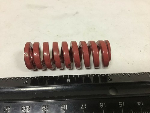 Danly Heavy Duty Die Spring, 3/4" X 3/8" X 1 1/2" Long, 9-1206-26, Red ...