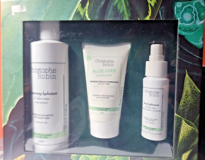 CHRISTOPHE ROBIN 3 PC HAIR HYDRATING GIFT SET - SHAMPOO, MASK, MIST ...