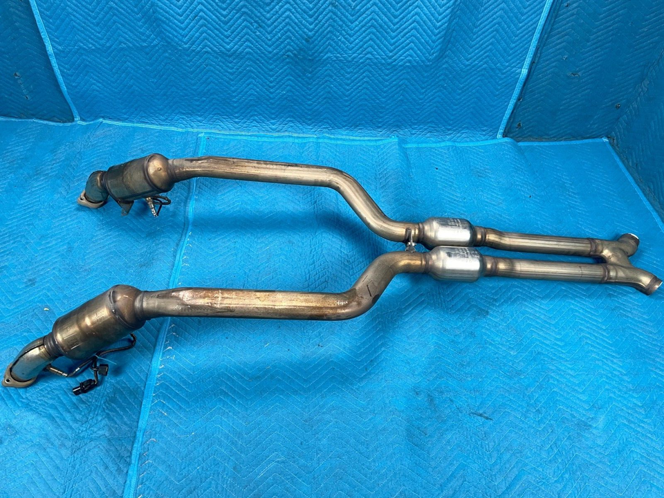 Mercedes SL550 4.6L Turbo Exhaust Pipe Line w/ Catalitics Front Section ...