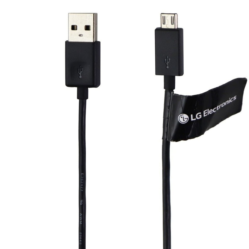 LG USB Data Cable (Micro-USB) to USB Charging/Transfer Cable - Black | eBay