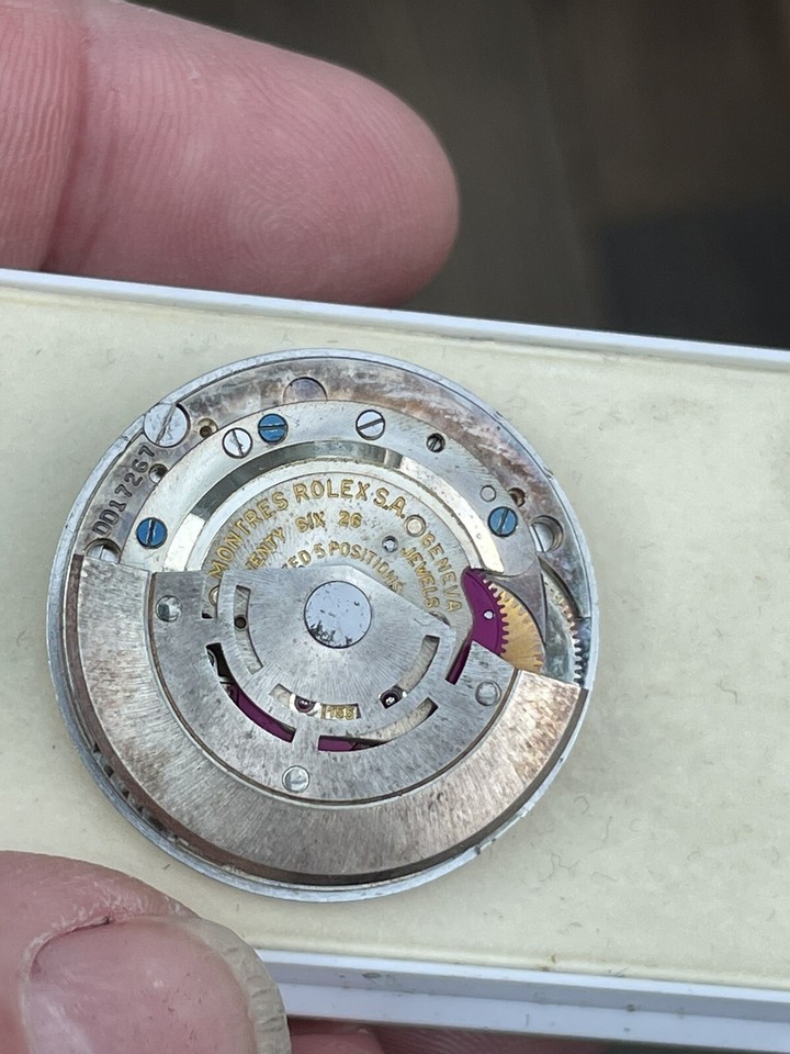 Rolex 1803 Caliber 1555 Day Date Movement Complete. Hairspring Needs ...