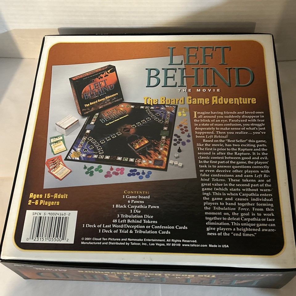Left Behind The Movie Board Game, Vintage, Tailcor, 2001, New Open Box ...