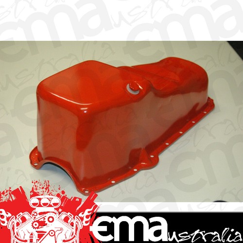 RPC RPCR9005P Stock Oil Pan Chev SB V8 283-350 1955-79 Orange Painted ...