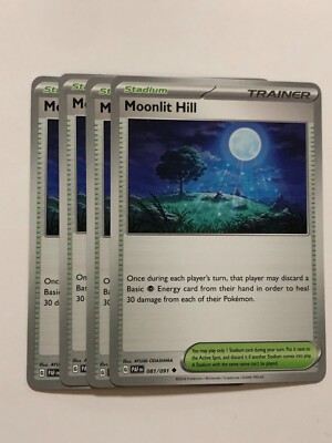 Pokemon Card Paldean Fates 4x Playset Moonlit Hill 081/091 NM | eBay