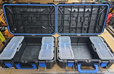 Set Of 2 Kobalt CASESTACK 21.25-in W x 7-in H x 14-in D Black Plastic ...