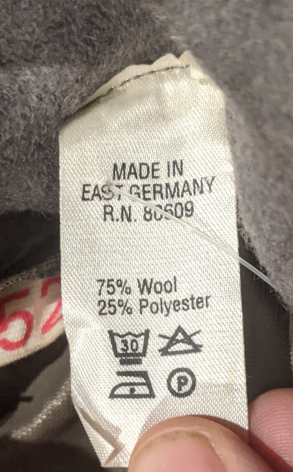 1990's East German Grenztruppen Der DDR 75% Wool Tren… - Gem