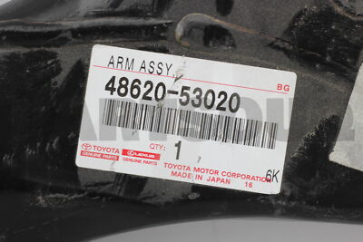 4862053020 Genuine Toyota ARM ASSY, FRONT SUSPENSION, LOWER RH 48620 ...