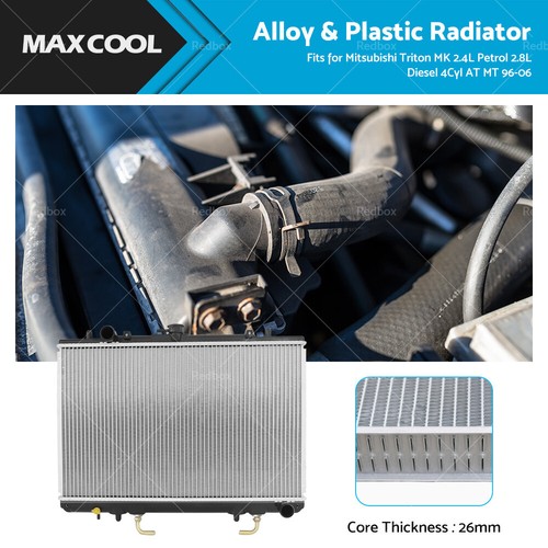 Alloy & Plastic Radiator Suitable for Mitsubishi Triton Mk 2.4 2.8 1996 ...
