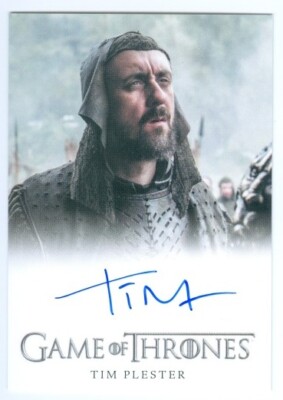 TIM PLESTER "WALDER RIVERS AUTOGRAPH CARD" GAME OF THRONES SEASON 6 | eBay