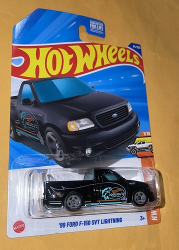Hot Wheels 99 Ford F-150 SVT Wagon Lightning Case D 2025 HW Black Hot ...