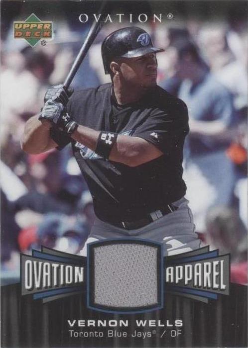 2006 Upper Deck Ovation - Ovation Apparel Vernon Wells #OA-VW (MEM) for sale online | eBay