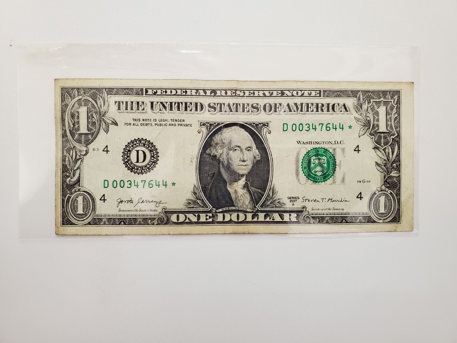 Rare Star Note 2017A $1 One Dollar Bill, 500k Run Size | eBay