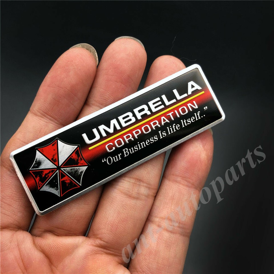 2x Resident Evil Umbrella Corporation Car Trunk Emblem Badge Decal ...