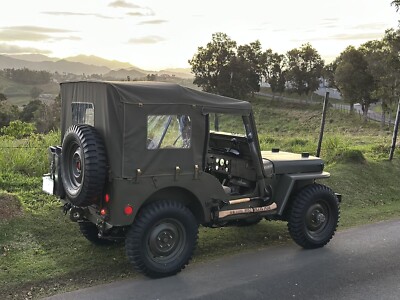 Canvas Soft Top For Willys Jeep M38A1/CJ5 fits on Cross Bow OD Green ...