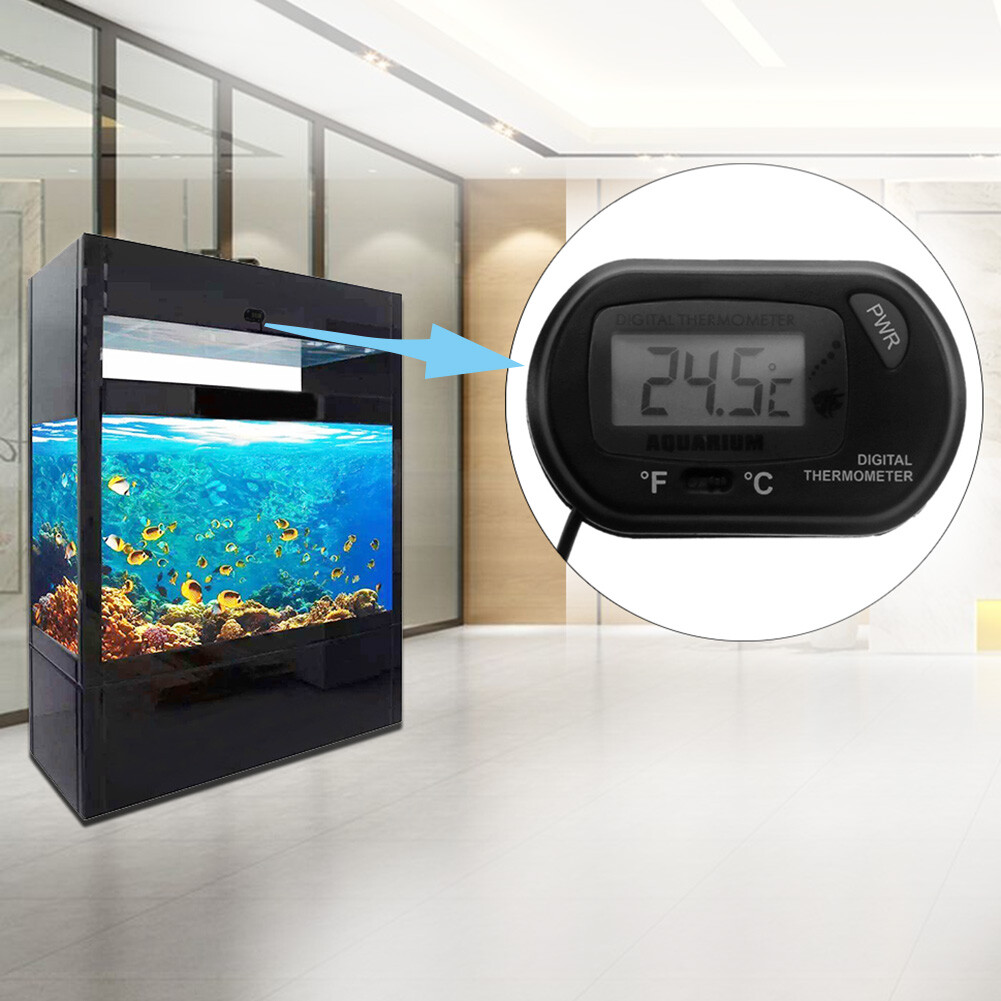 Aquarium Thermometer Suction Cup Aquarium Temperature Water Meter ...