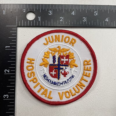JUNIOR HOSPITAL VOLUNTEER Patch O29M | eBay