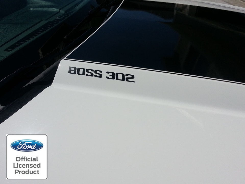 2010-2014 Ford Mustang Boss 302 Hood Decals Graphics Vinyl Stickers Set ...