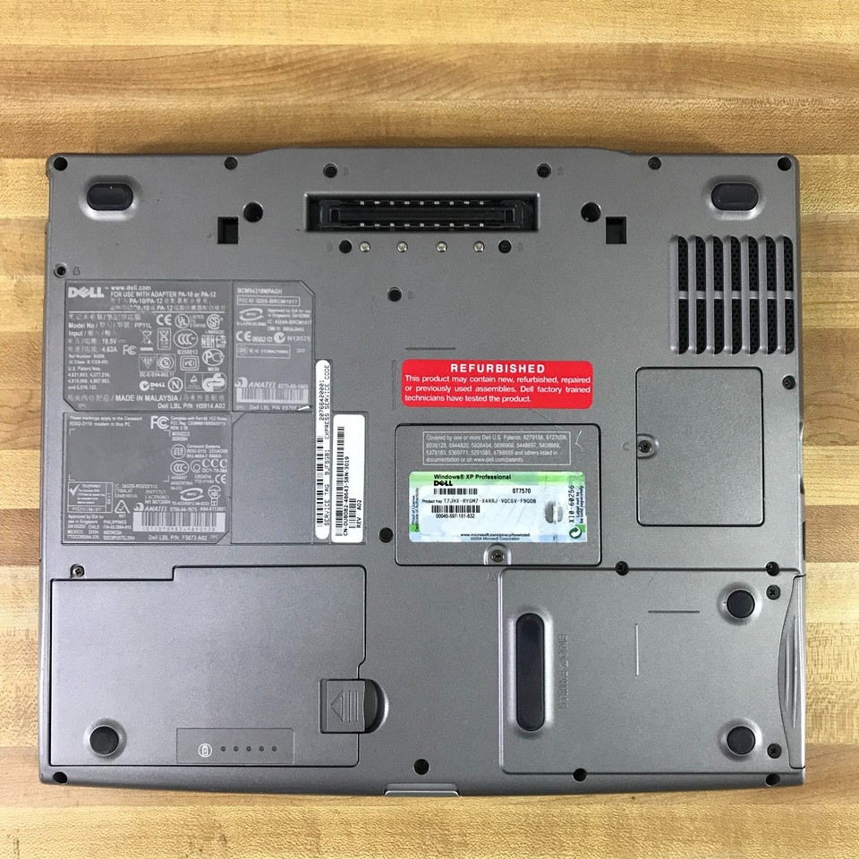 Dell Latitude D610 Retro Gaming Laptop Pentium 1.73GHz 1GB RAM (Windows ...