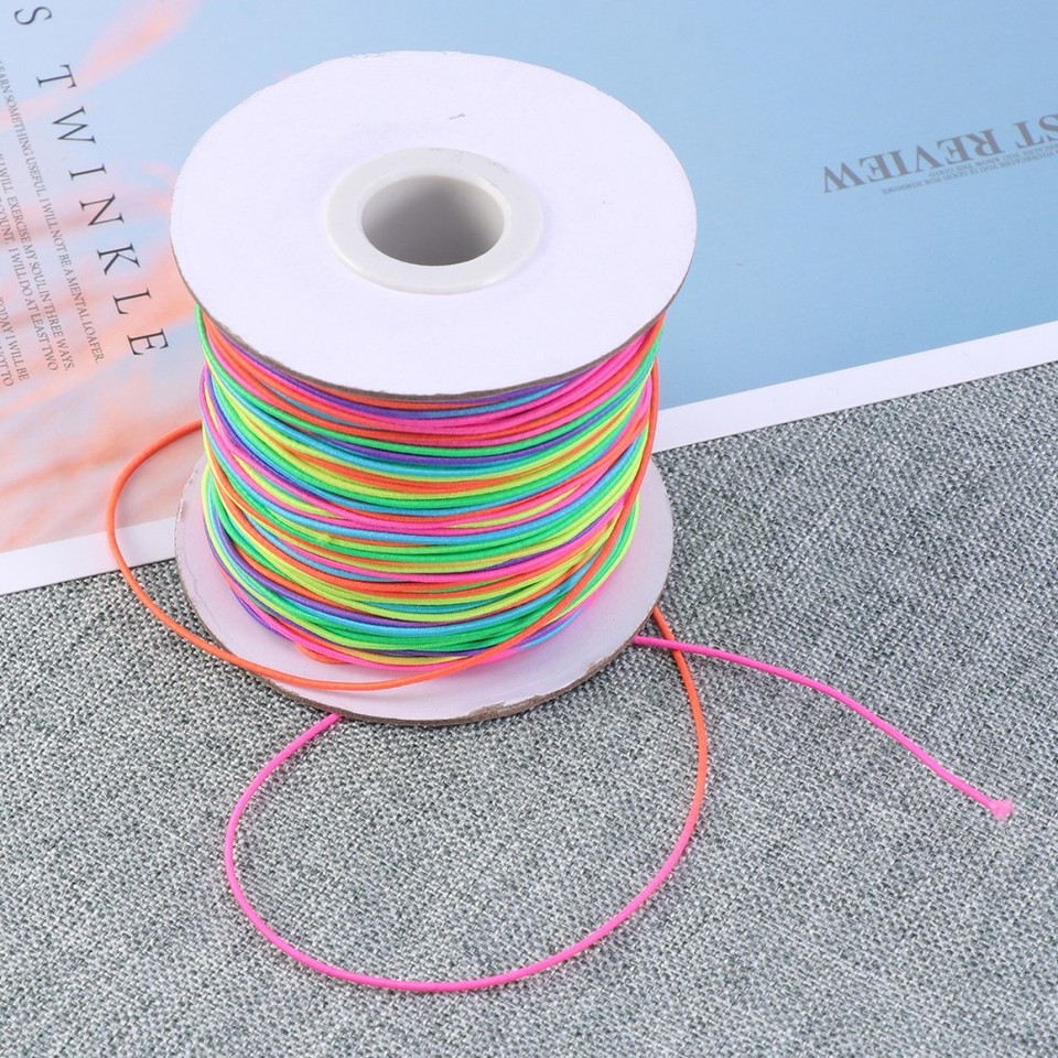1mm Round Elastic Cord Beading Stretch Thread for Jewelry Making DIY ...