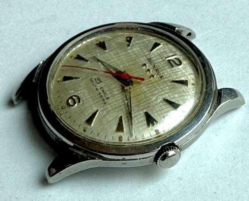 VINTAGE BENRUS 3 STAR 25J ETA 2451 AUTOMATIC WRISTWATCH IN STAINLESS 4 ...
