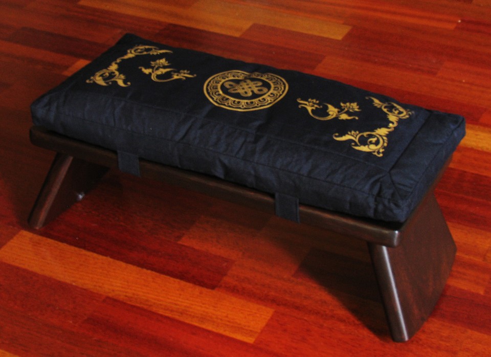 Meditation Bench Folding Zen Seiza & Cushion Set | eBay