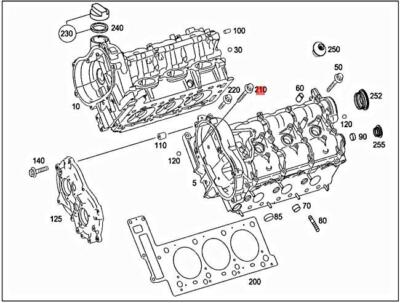 Genuine MERCEDES Cylinder head bolt 2760160069 | eBay