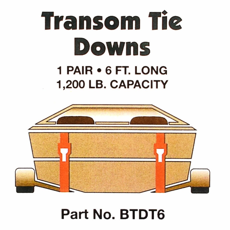 EPCO Boat Transom Tie Down Straps BTDT6 | 6 Ft x 2 Inch (Set of 2) | eBay